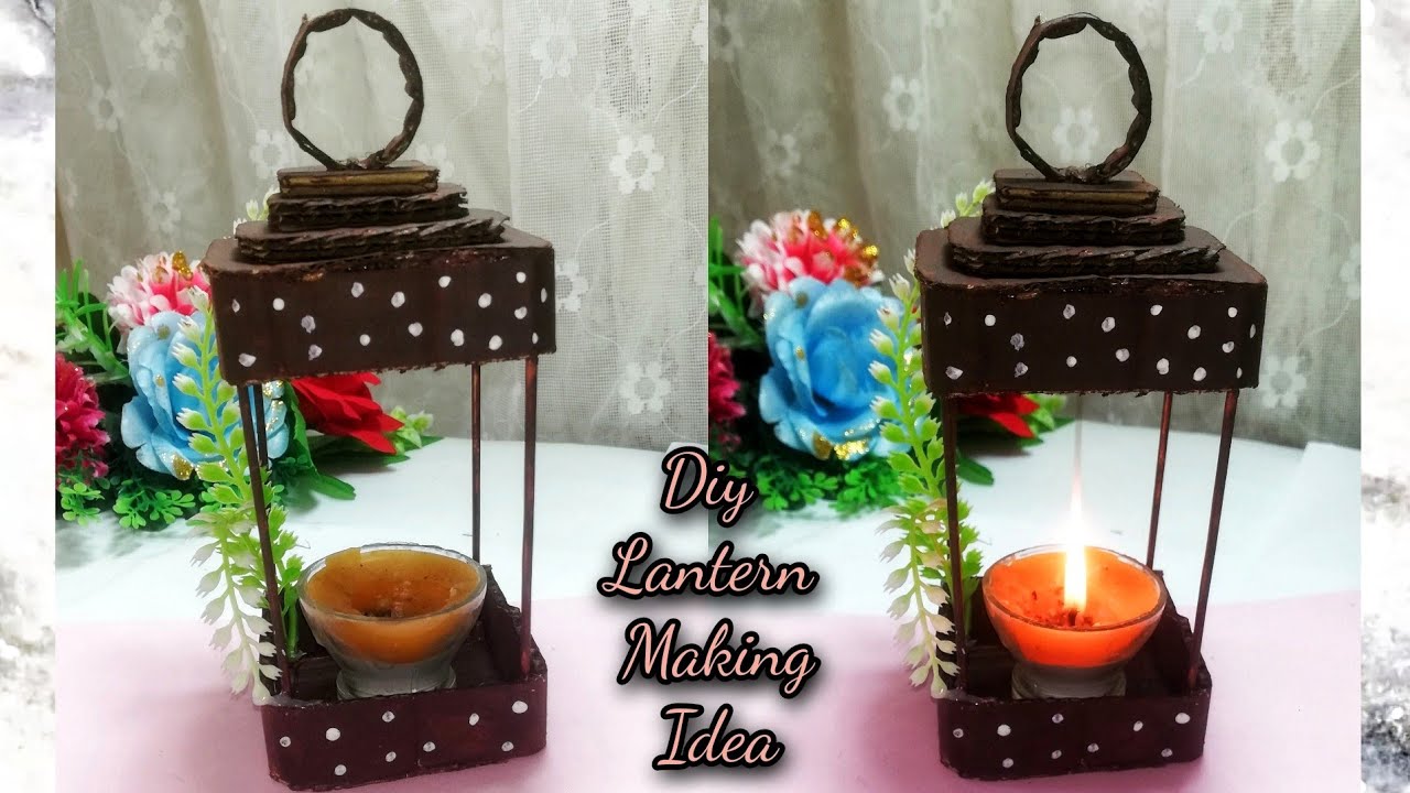 DIY Lantern||How To Make Lantern With Cardboard||Home decor idea ...