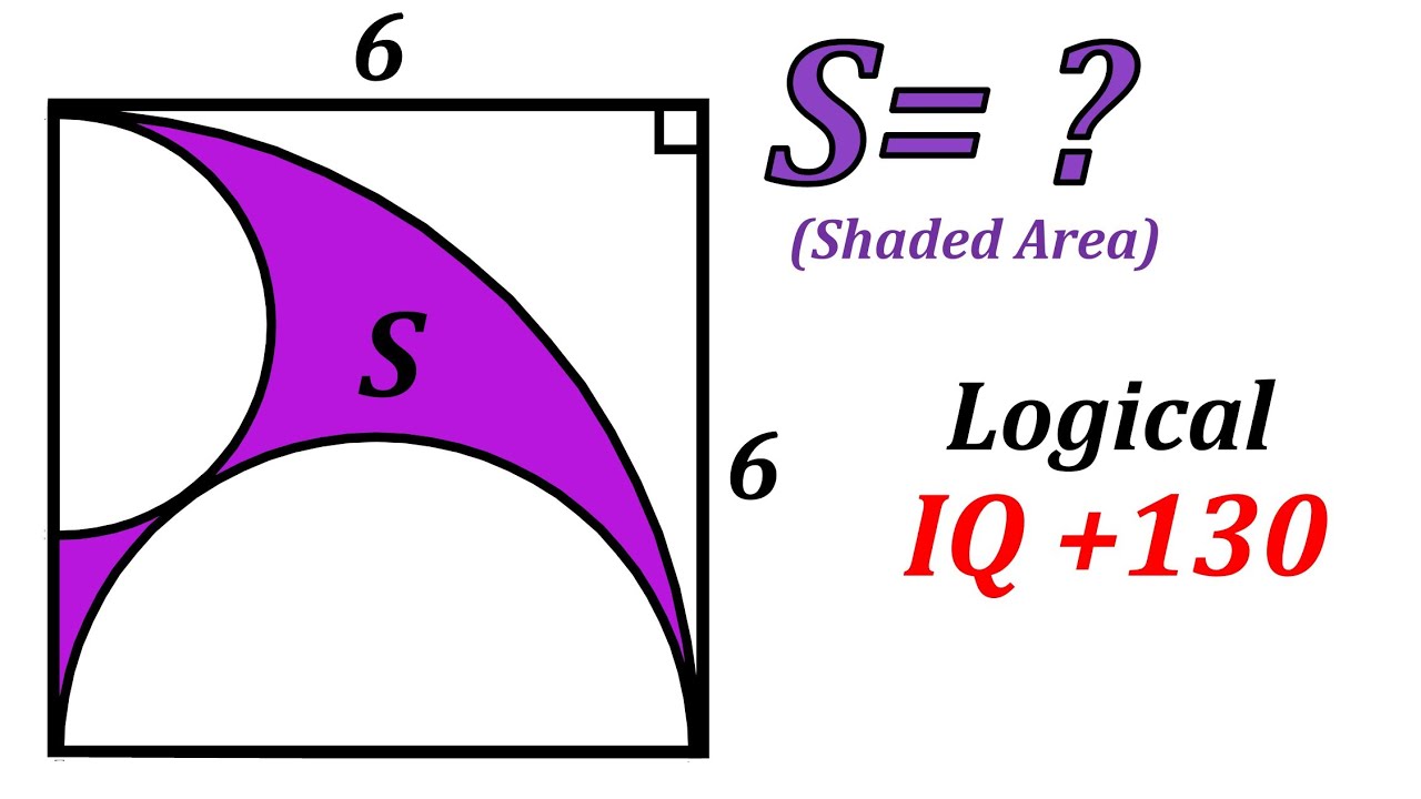 Job Interview Geometry Question - Logical IQ Test | Find the Area of ...