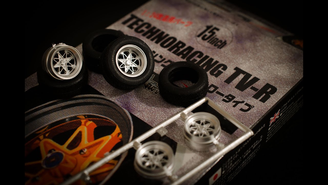Fujimi 1/24 15" Technoracing TVR Wheels Unboxing - YouTube