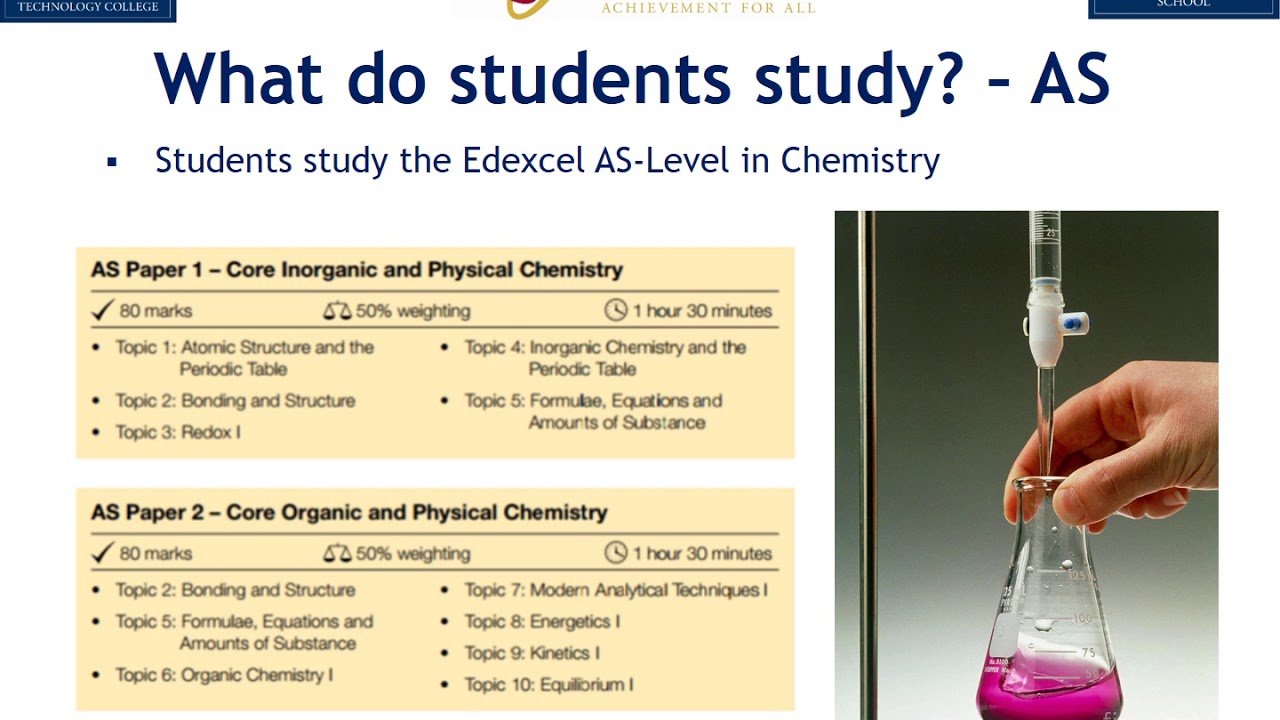 Chemistry Sixth Form Open Evening - YouTube