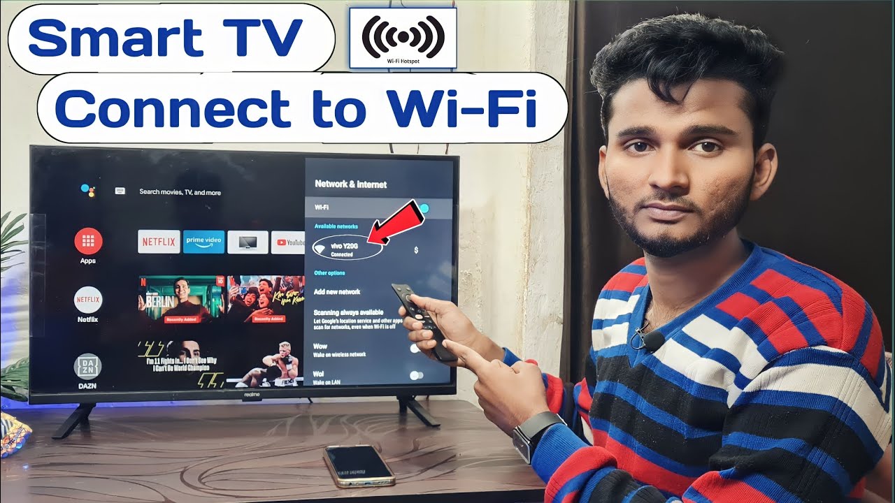 How to Connect Wifi in Smart TV | Smart TV Connect to Wifi | LED TV ...