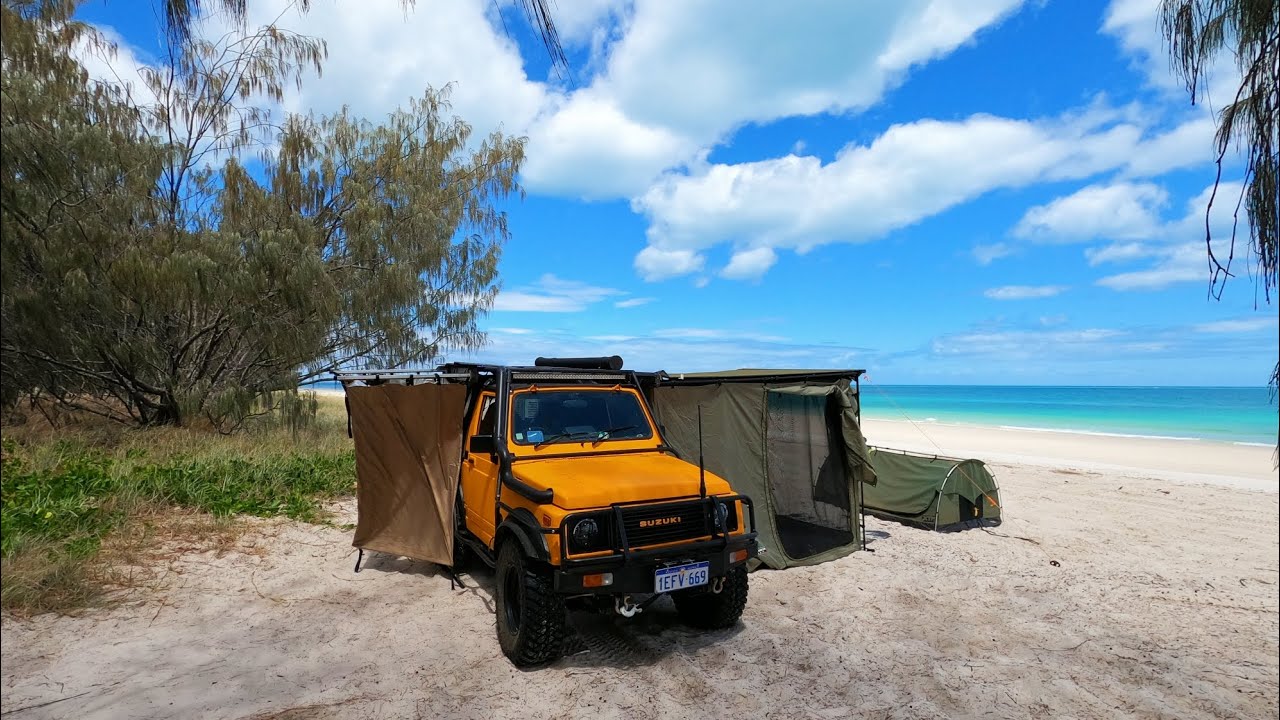 ZOOK BUILD - Camp setup of our 1988 Suzuki Sierra - YouTube