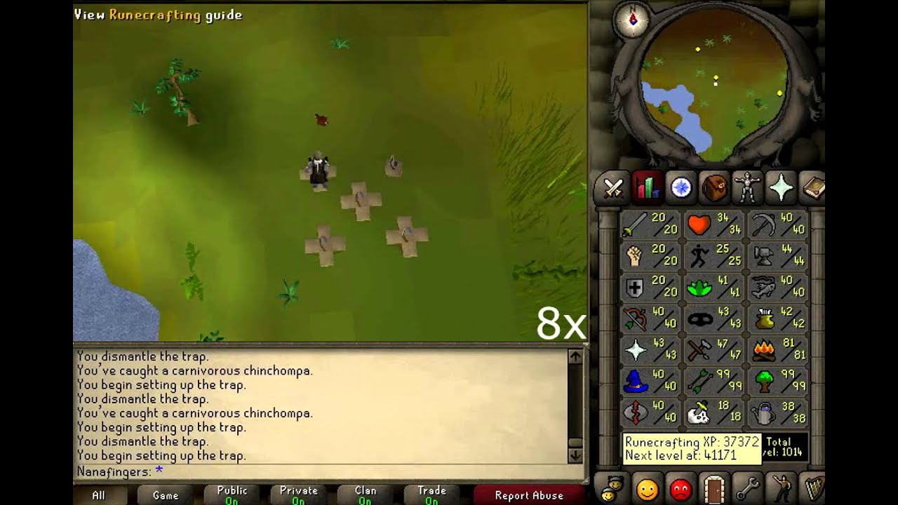 1000 Red Chinchompas - 99 Hunting - 07Scape - YouTube