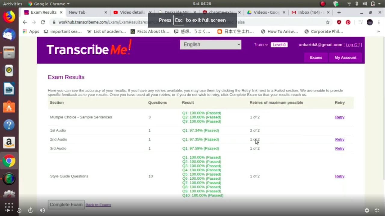 Transcribeme Audio Test Pasesd Answer / Because often what you would ...