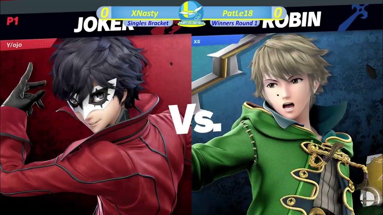 SocaSmash 109 Ultimate Singles: PatLe18 (Joker, Pyra & Mythra) vs Xnasty (Robin) Winners Round 1 ...