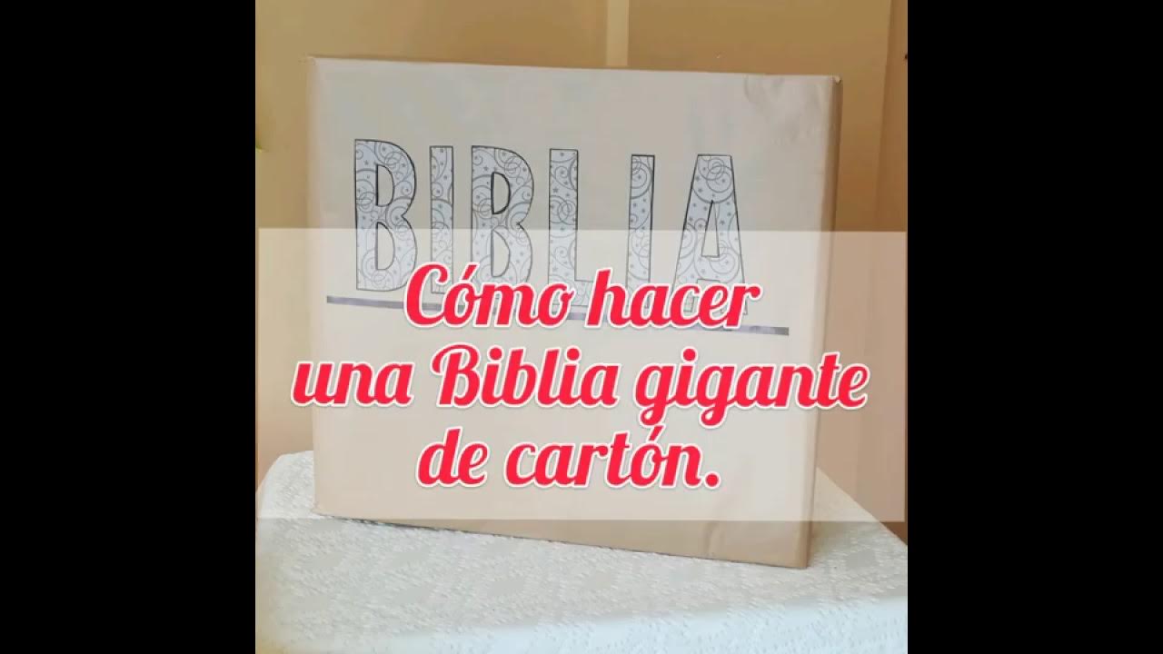 Cómo hacer una Biblia gigante de cartón. - YouTube