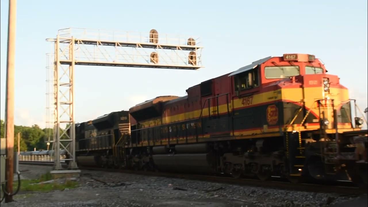 (Unreleased) NS Intermodal train (with KCS Ace) in CP bridge (5/25/24) - YouTube