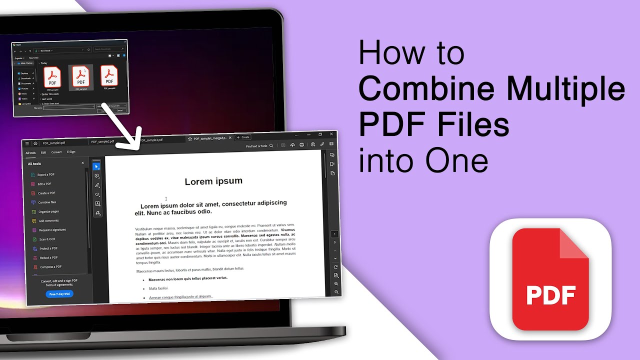 How To Combine PDF Files Into One! [2 Free Methods] - YouTube