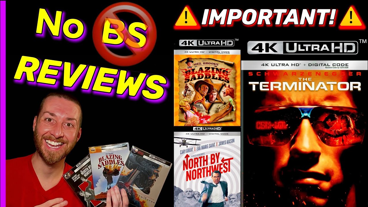 The TERMINATOR 4K UltraHD Advance Reviews Blazing Saddles 4K North By ...