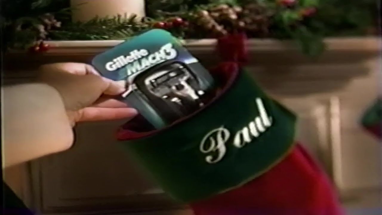 1990s - Gillette Mach3 Razors Christmas Commercial - YouTube