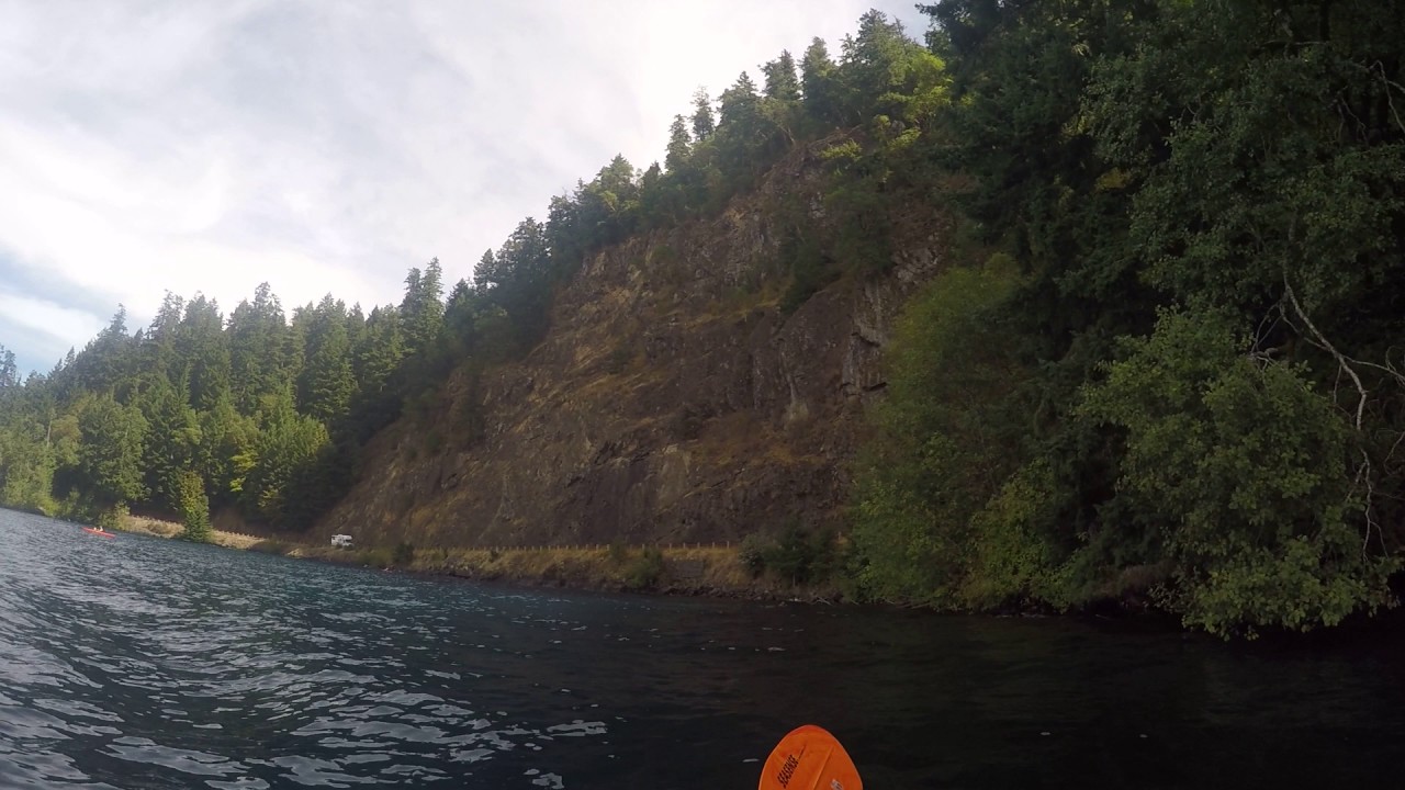 Kayaking lake Crescent(1) - YouTube