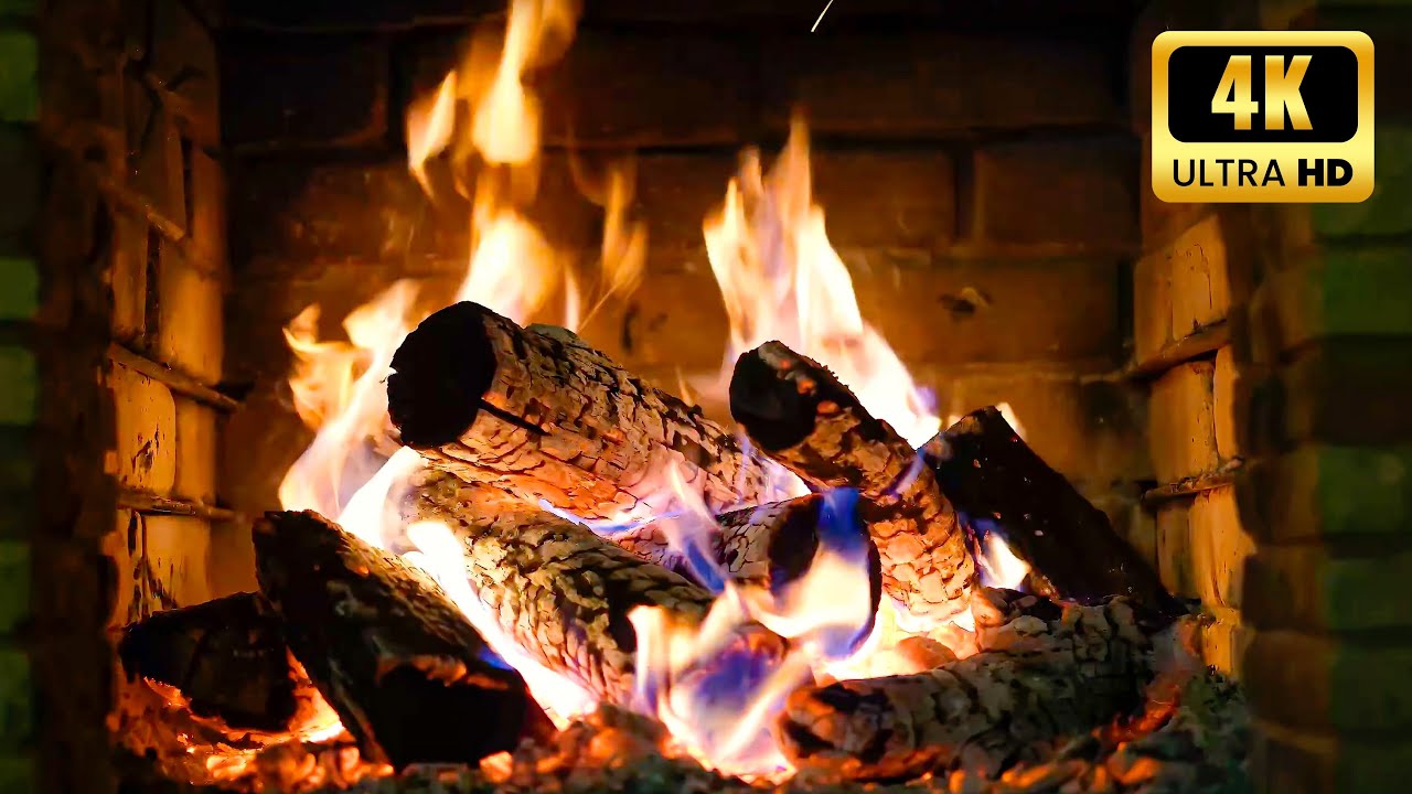 🔥 Cozy Fireplace 4K 12 HOURS | Relaxing Crackling Fire Sounds for Deep ...