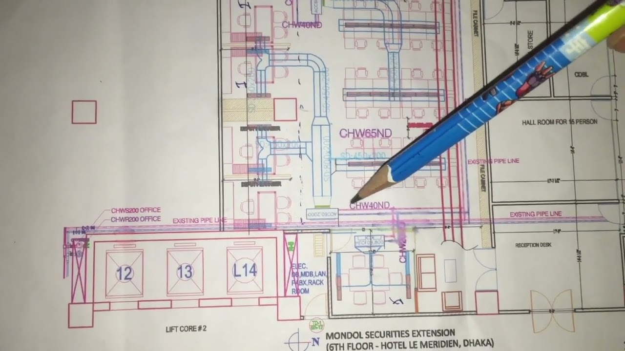 HVAC DROWING how to read - YouTube