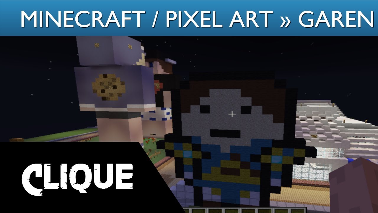 Minecraft │ Pixel Art (Timelapse) » Garen - YouTube