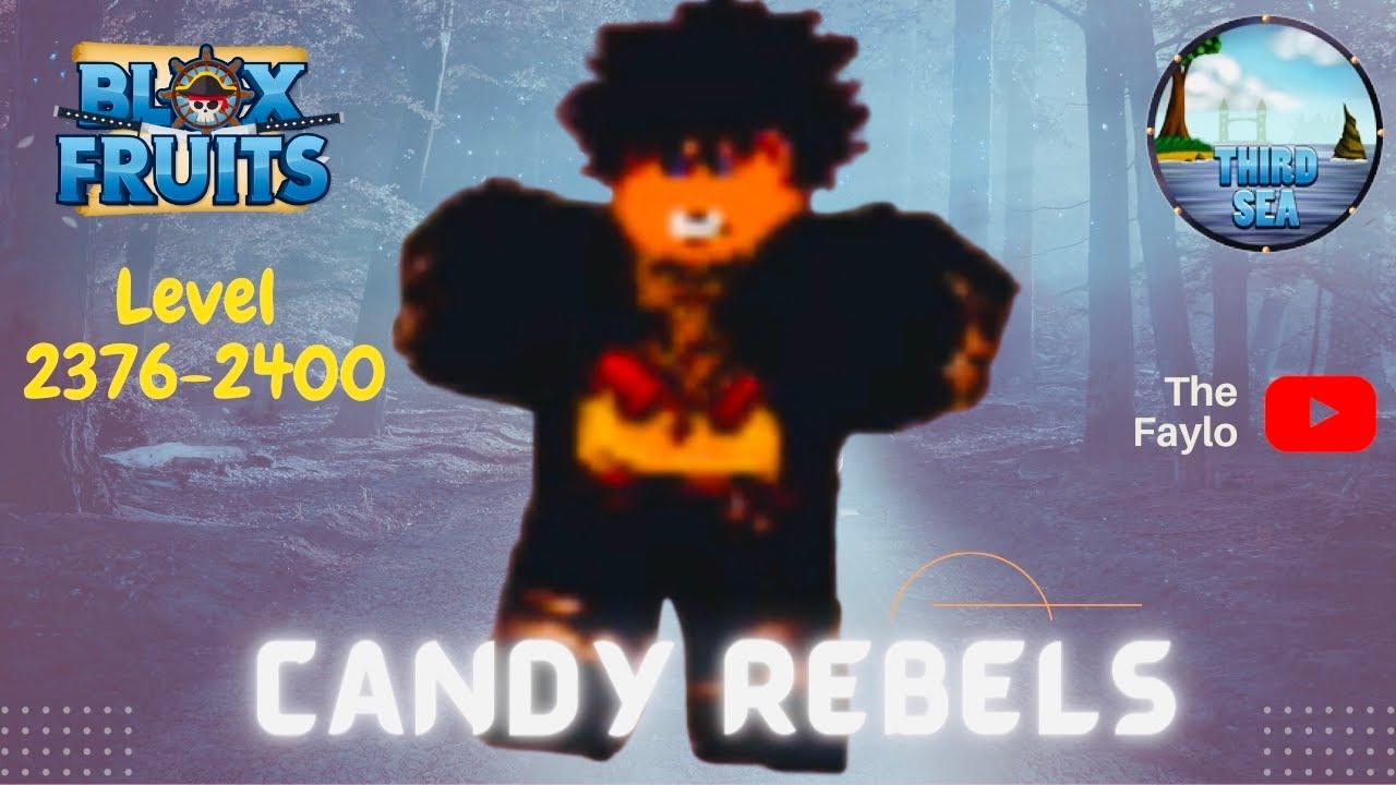 Grinding Candy Rebel in Sea of Treats to reach MAX LEVEL IN Blox Fruits Roblox - YouTube