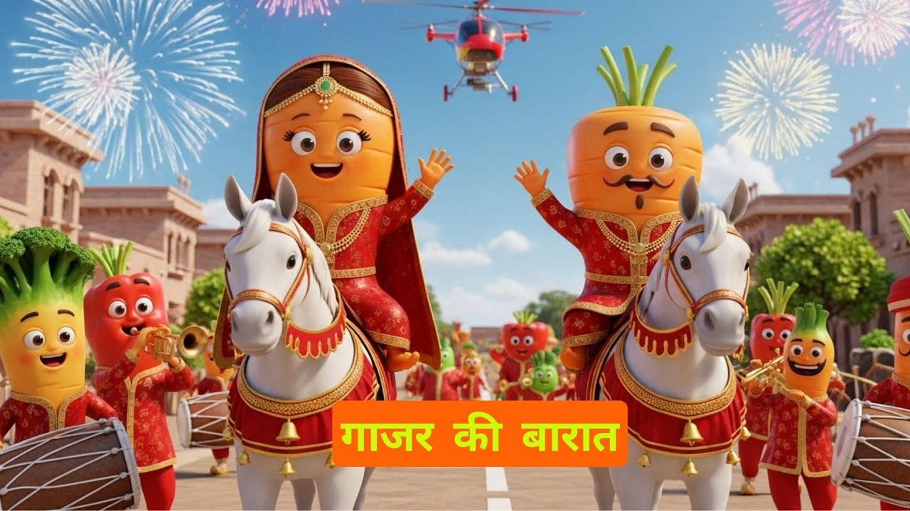 Gajar ki barat | Kids Hindi | Hindi Cartoon Video | गाजर की बारात - YouTube