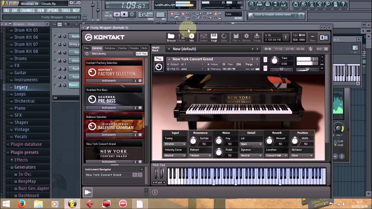 Clouds MIDI (Windows 3.1/95/98) - FL Studio 11 - YouTube