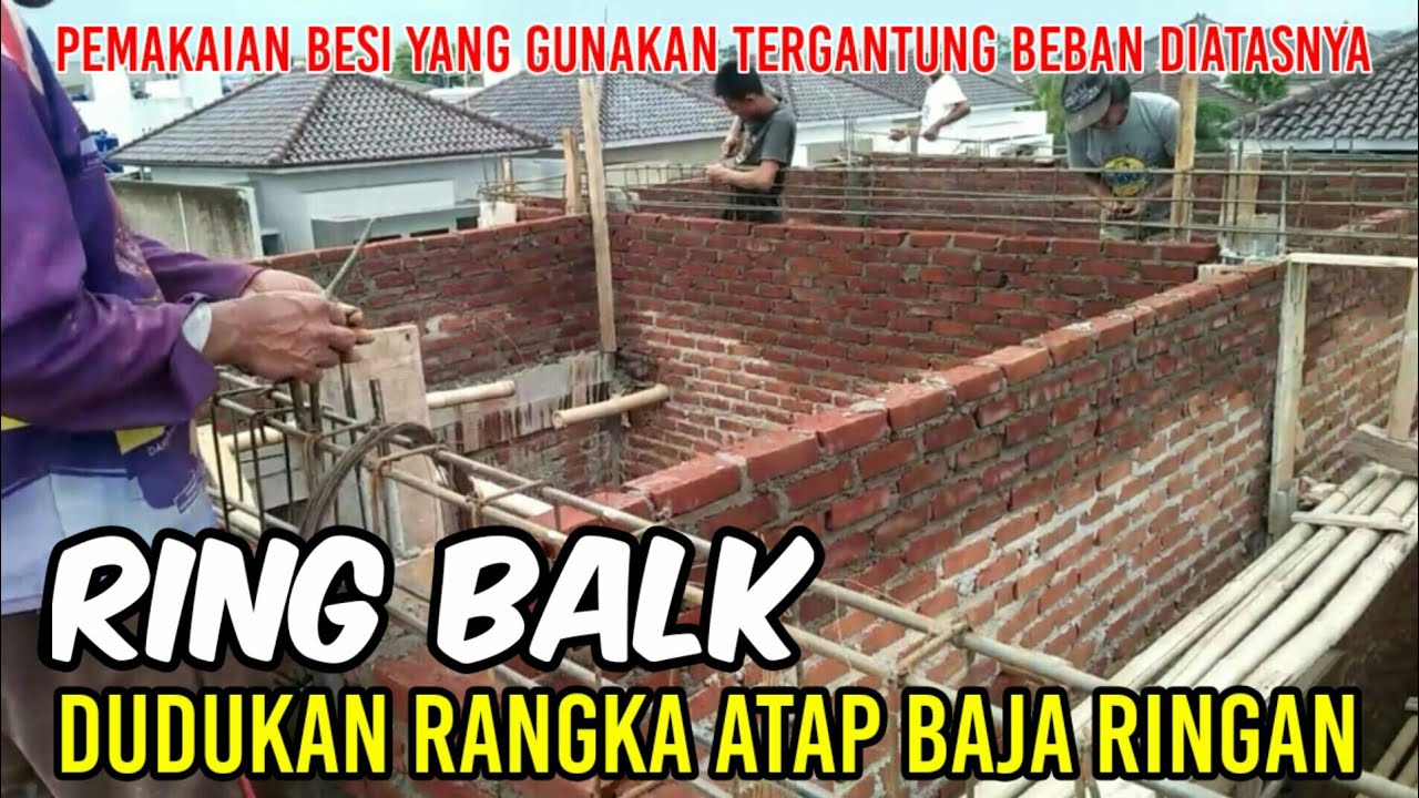 Ring Balk//Cara Membuat Dudukan Rangka Atap Baja Ringan - YouTube