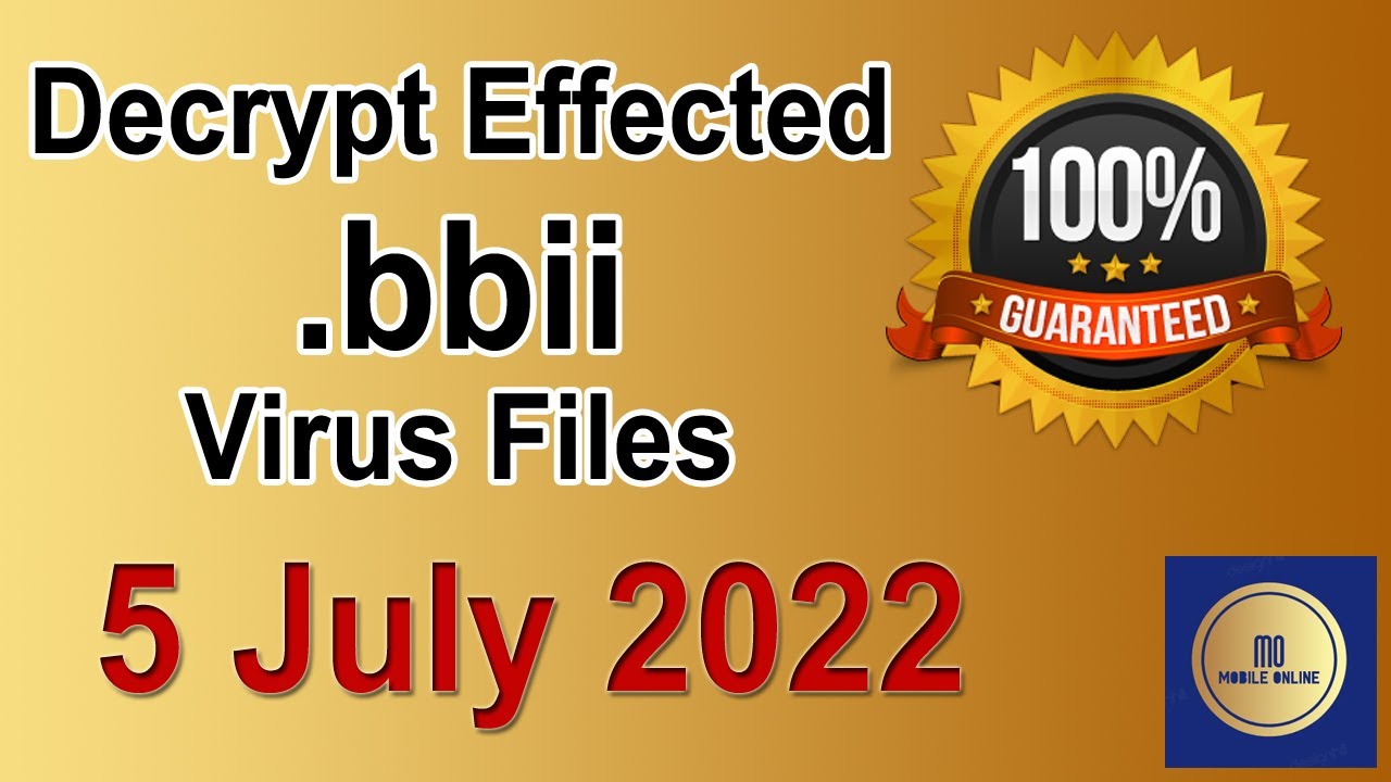 Bbii Virus Ransomware | How to decrypt Bbii files | Bbii File Recovery ...