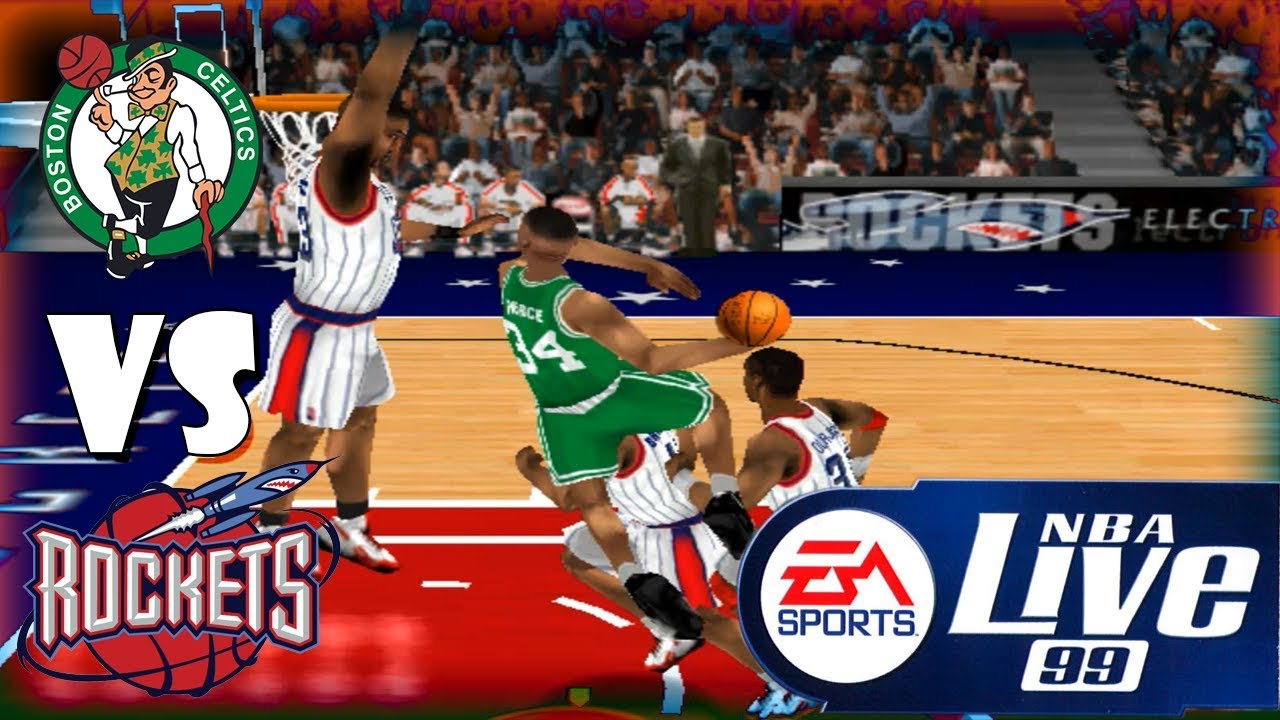 Nba Live 99 Boston Celtics-Houston Rockets Season - YouTube
