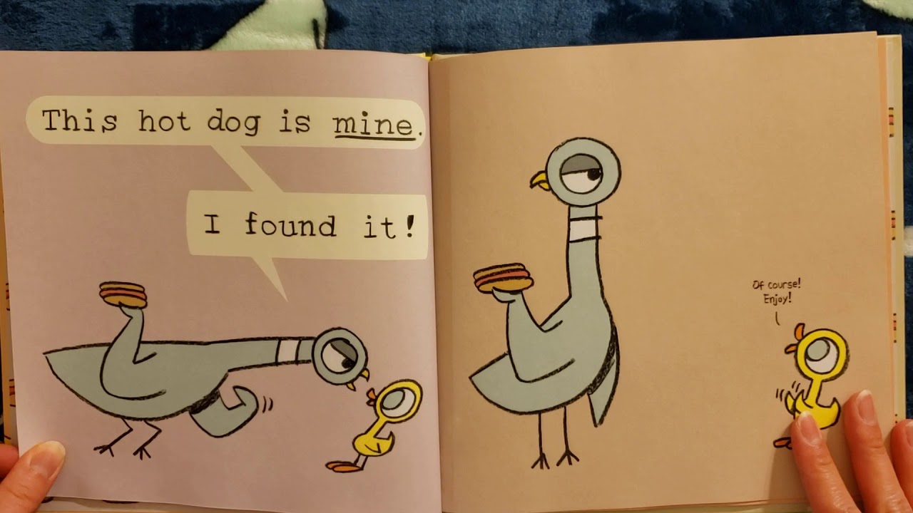 The Pigeon Finds a Hot Dog! By Mo Willems - YouTube