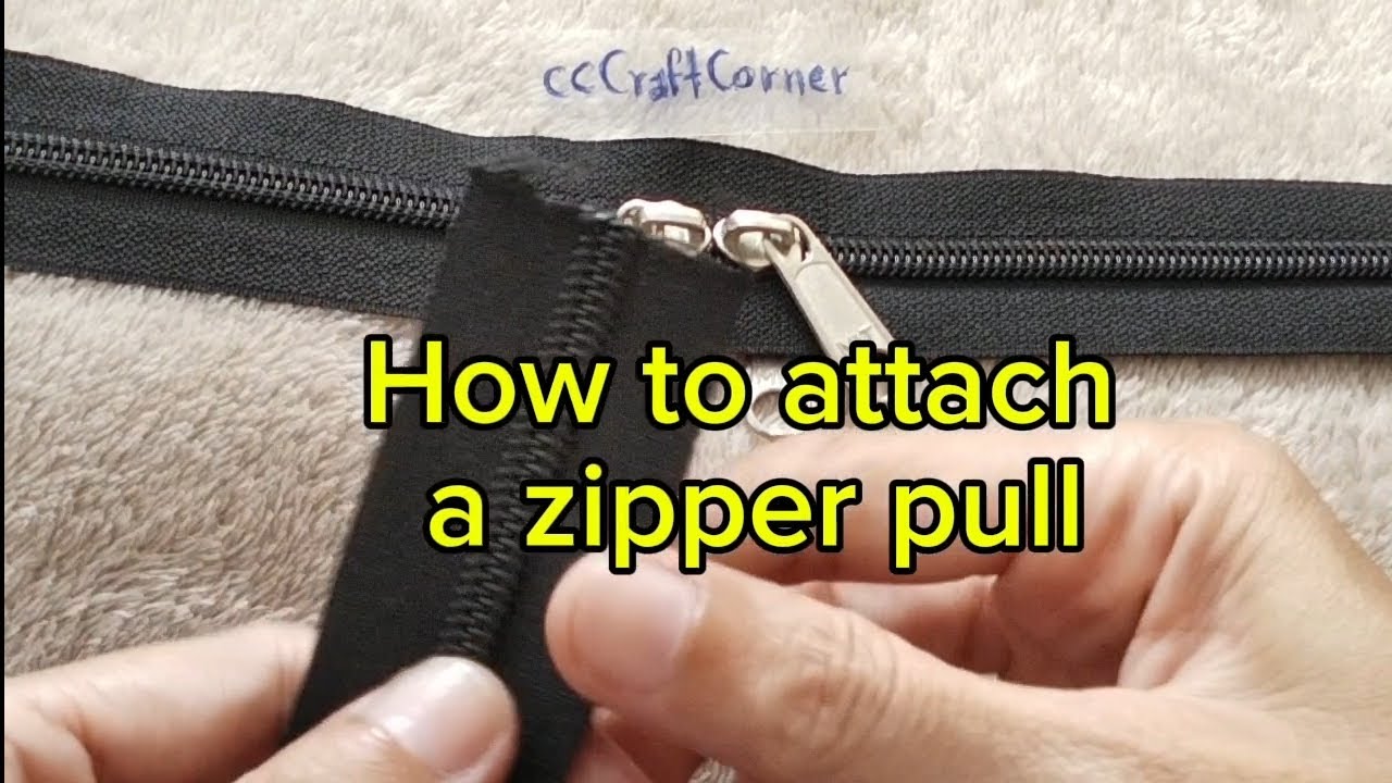How to Attach a Zipper Pull - YouTube
