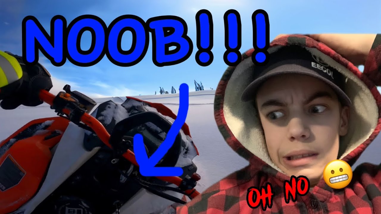 Beginner riding a Fancy Snowmobile!!?? - YouTube