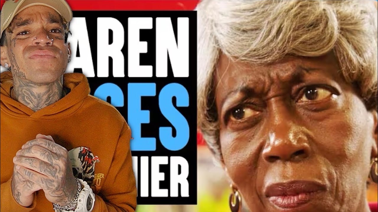 EVIL KAREN HARASSES Elderly Cashier @DharMann [reaction] - YouTube