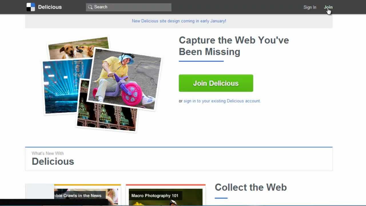How to Bookmark a Website in Delicious - YouTube