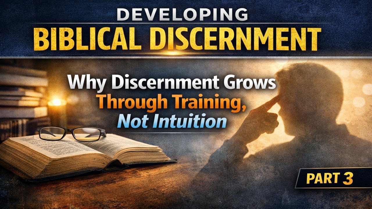 Developing Biblical Discernment | Why Discernment Is Developed Through ...