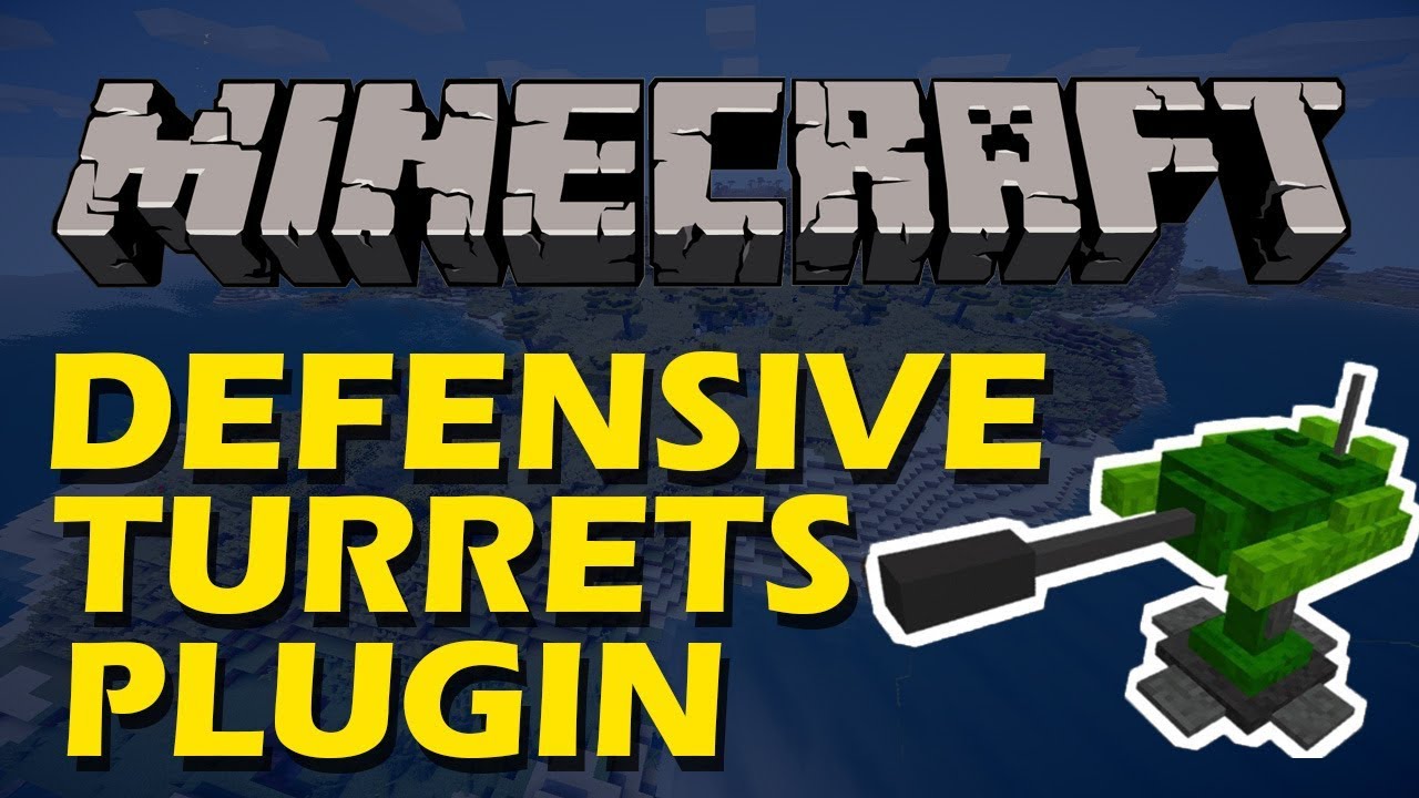 Defend your base in Minecraft with Defensive Turrets Plugin - YouTube