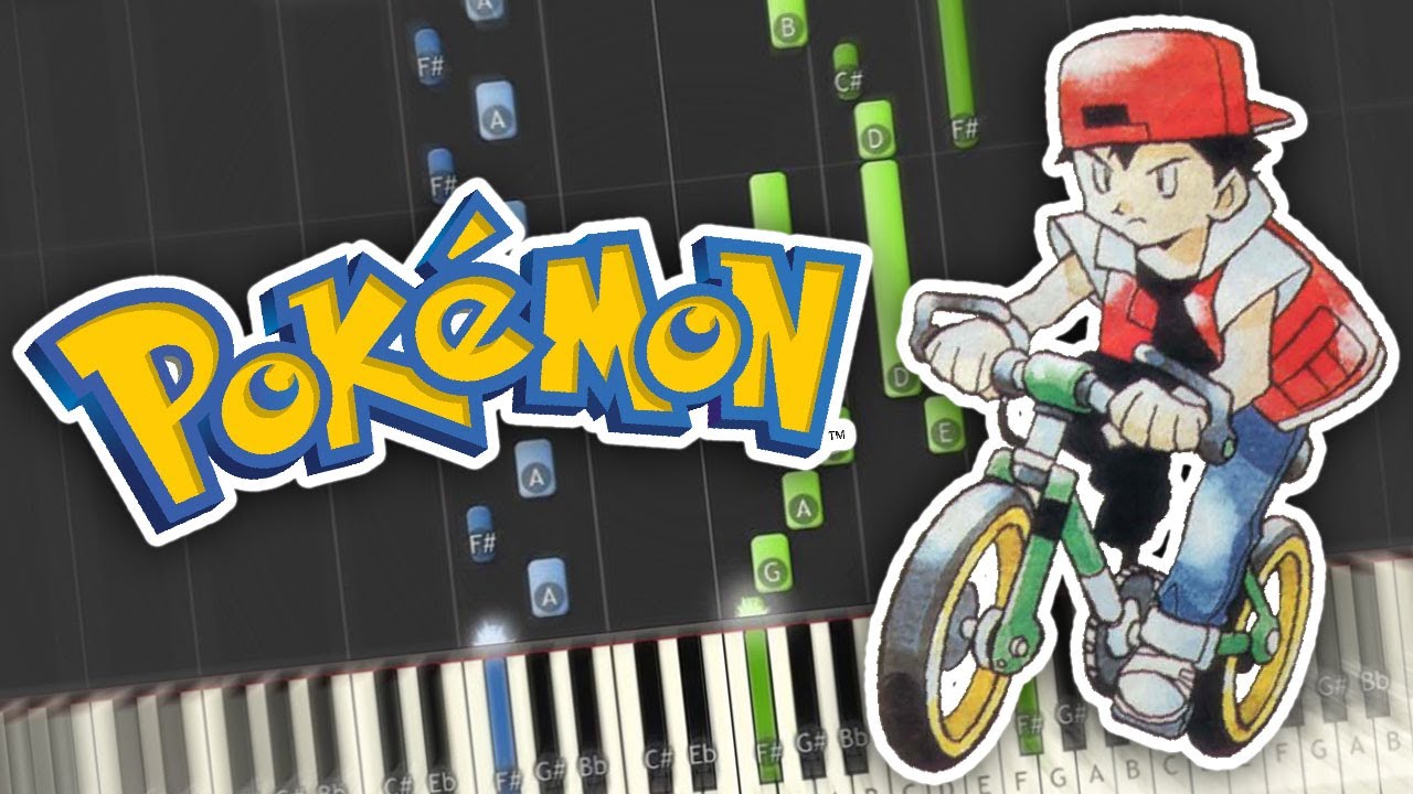 Pokemon Red, Blue, Yellow Pokemon Center Theme Piano Tutorial Synthesia ...