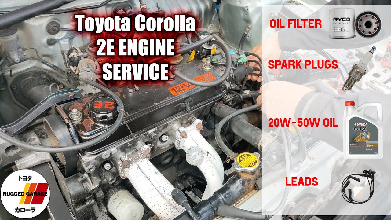 How To Service Toyota Corolla 2E Engine Full Guide - YouTube