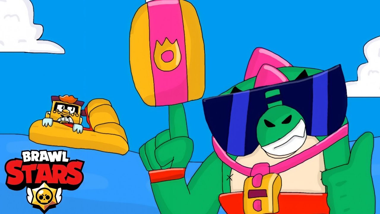 Summer splash: Buzz and Griff - Brawl Stars animation - YouTube