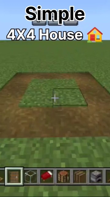 Minecraft 4X4 House 🏠 #shorts - YouTube