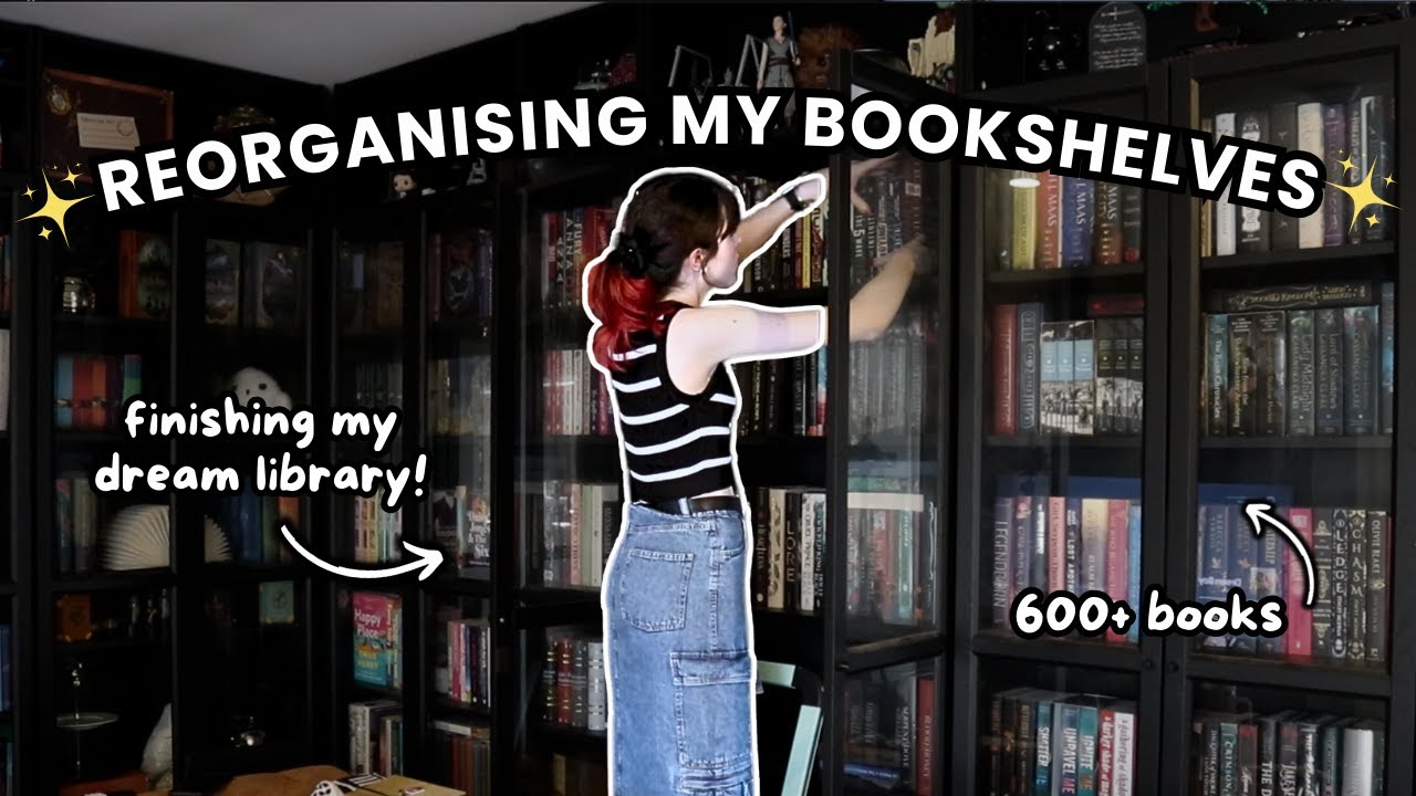 Reorganising My Home Library 📚 600+ Books! - YouTube