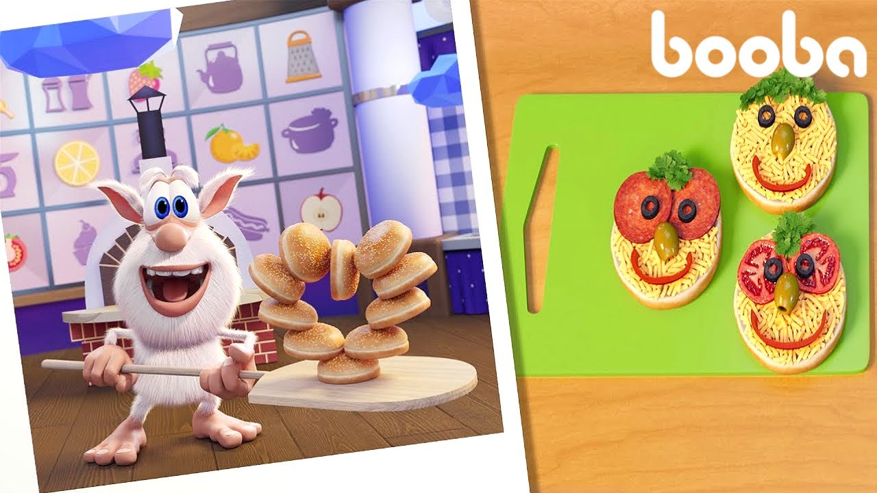Booba 🌻 Puzzle alimentaire 💥 Plaisir de la pizza Dessins animés ...