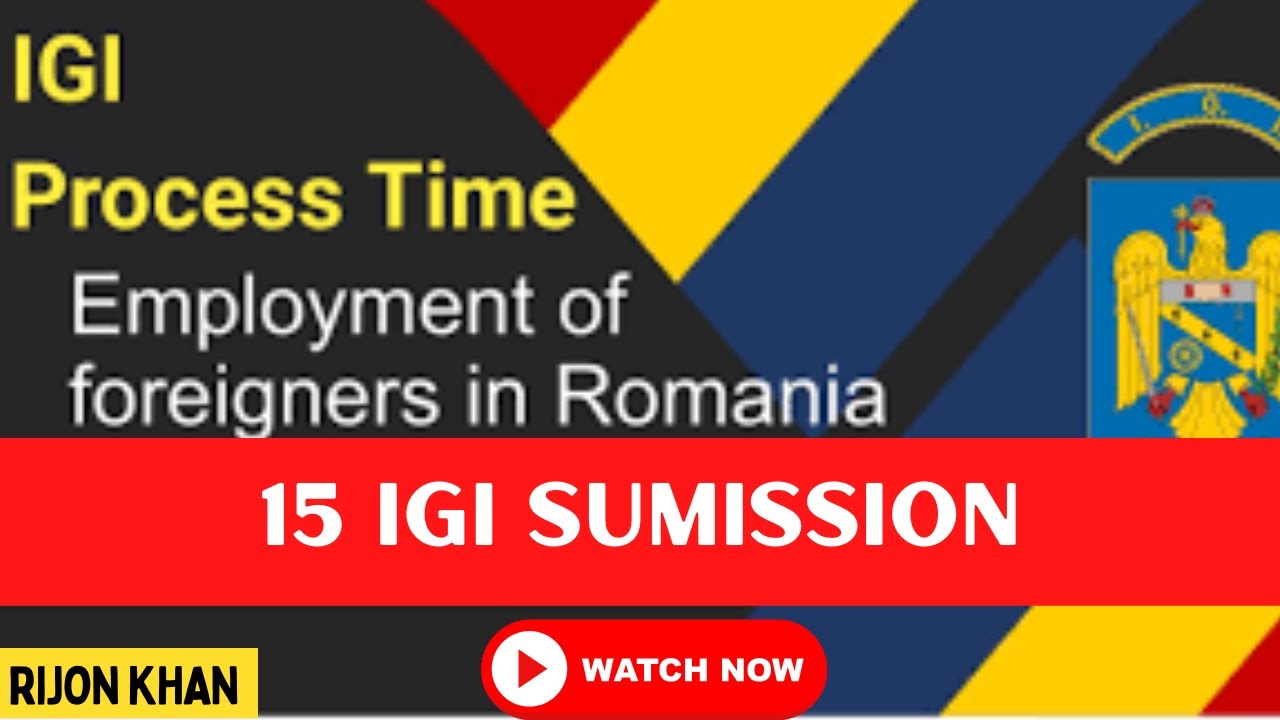 15 New Romania IGI Submission Completed. CMD External Consultancy Group ...