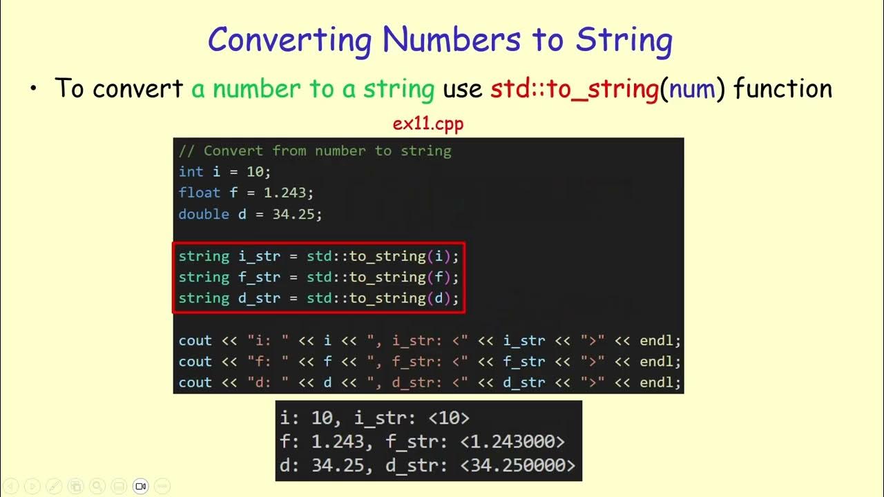 Example string functions - YouTube