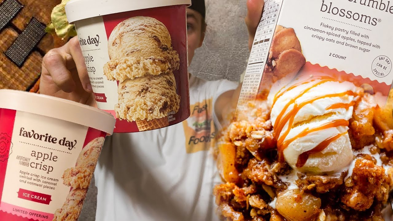MORE FALL SNACKS! Apple 🍏Crisp Ice Cream and APPLE 🍎BLOSSOMS! From ...
