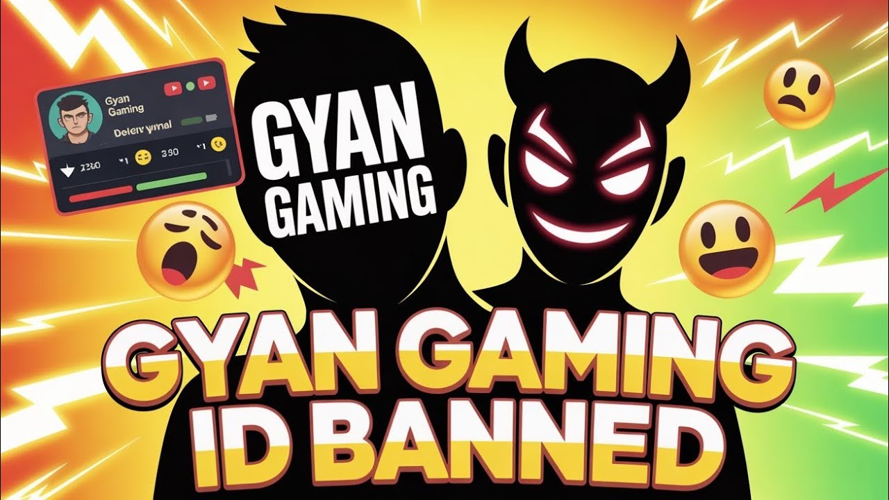 GYAN GAMING ID BANNED 🚫 ACTUALLY REASON ? 😱 @GyanGaming - YouTube
