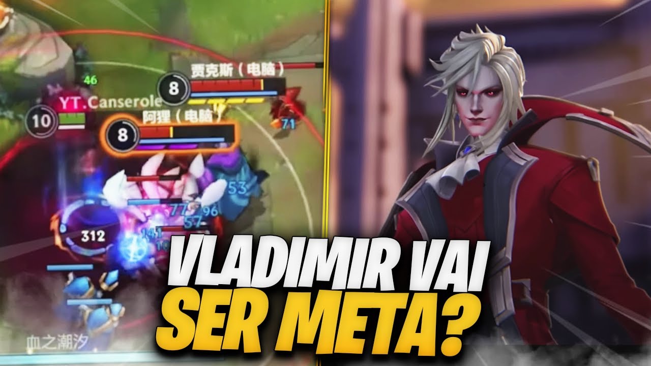 Saiu a Gameplay do VLADIMIR no WILD RIFT e CINEMATIC no Estilo ARCANE ...