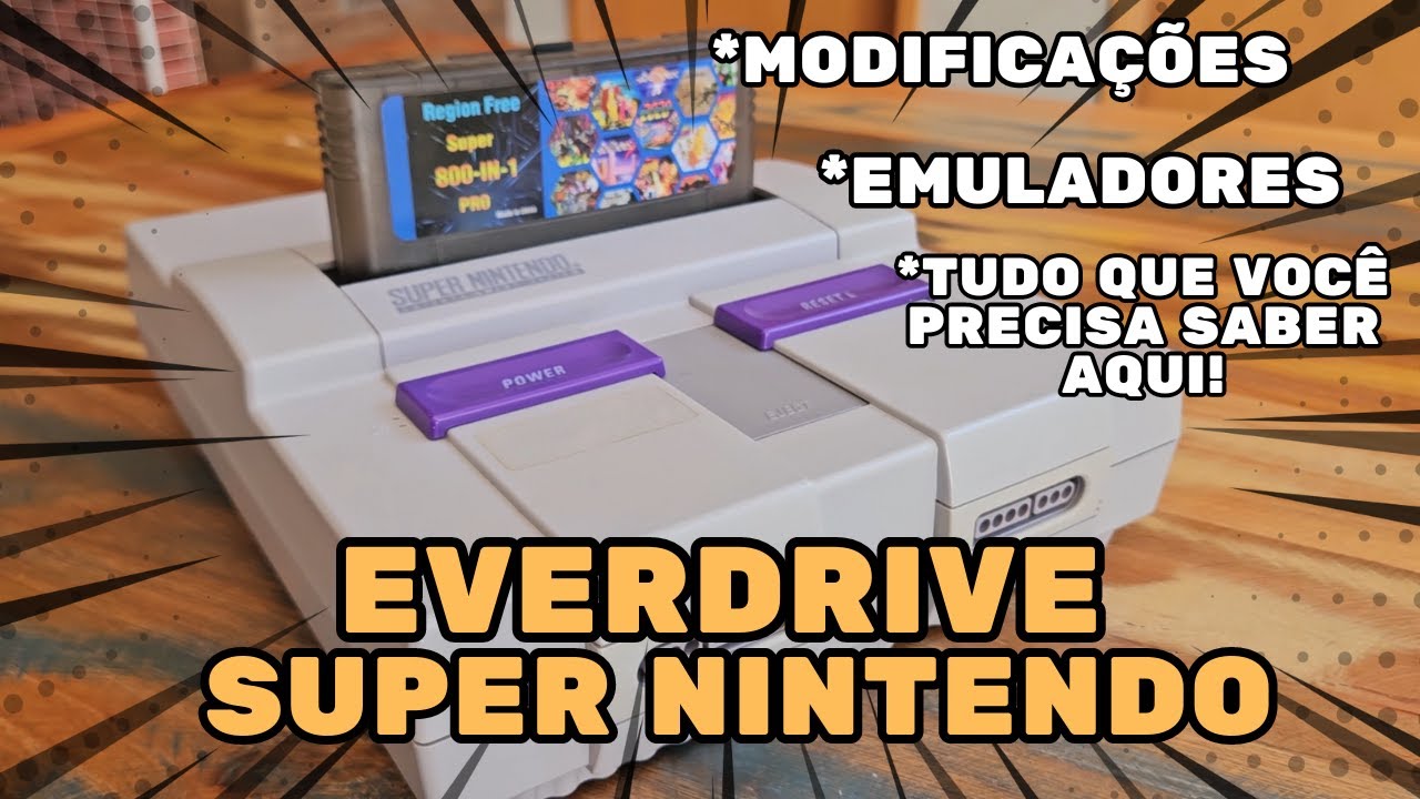 🎮 Guia Completo do EverDrive no Super Nintendo | Configurações ...