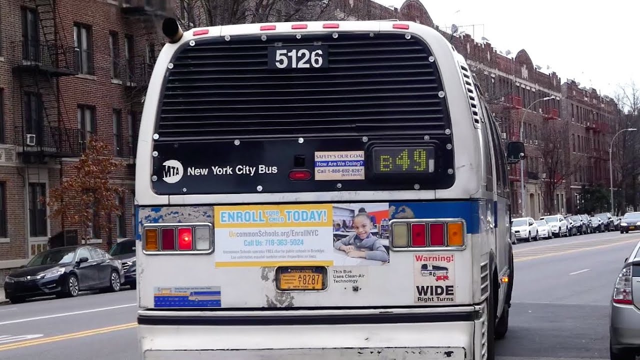 MTA New York City Bus 1999 NovaBus RTS #5126 on the B49 @Ocean Av / Av ...