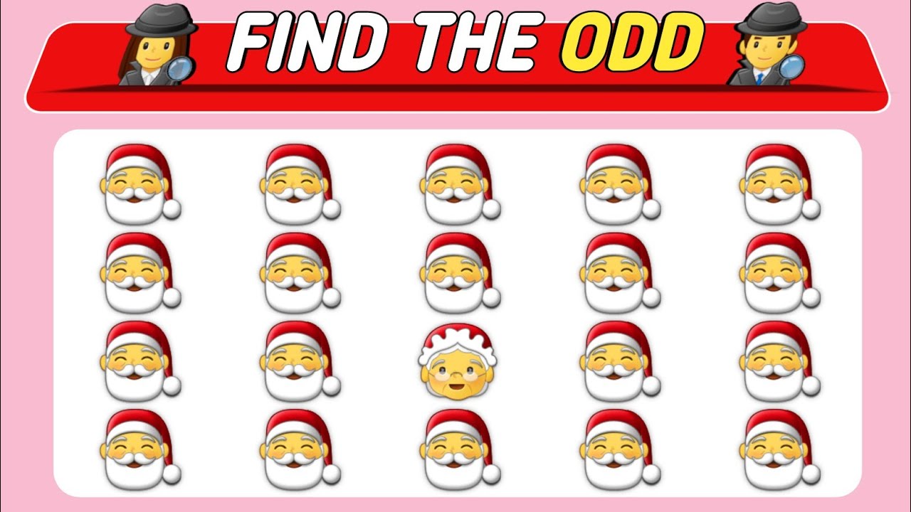 🤠 Find the Odd Emoji Challenge! 🕵️‍♂️ | Fun Puzzle Game for Kids 👼 ...