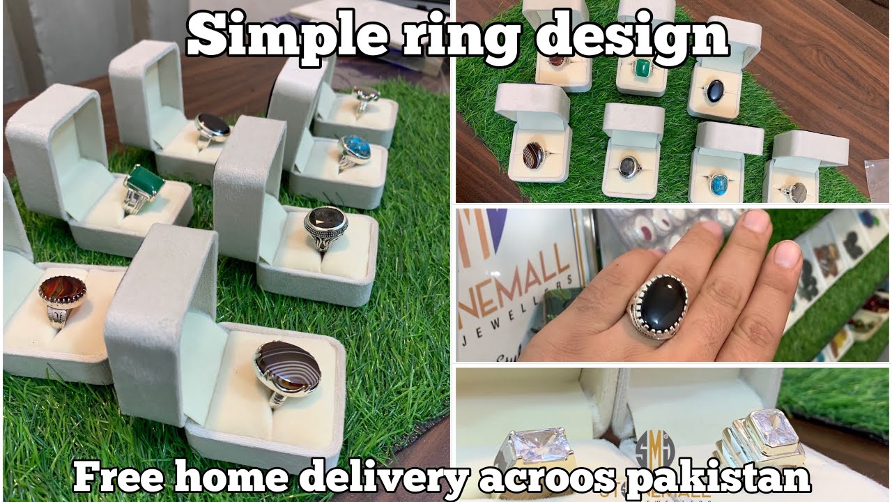 Simple ring design for daily use in silver(chandi) aqeeq moh-e-najaf ...