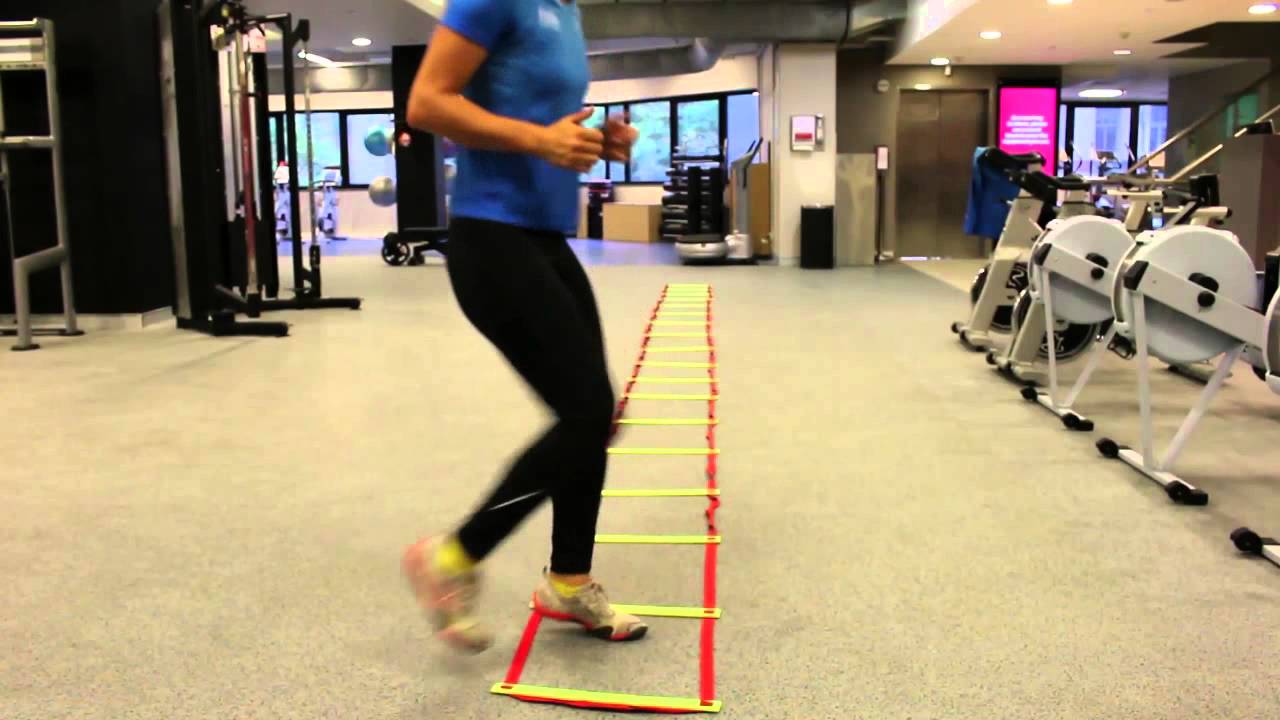 Ladder Drill Lateral Double Feet Shuffle - YouTube