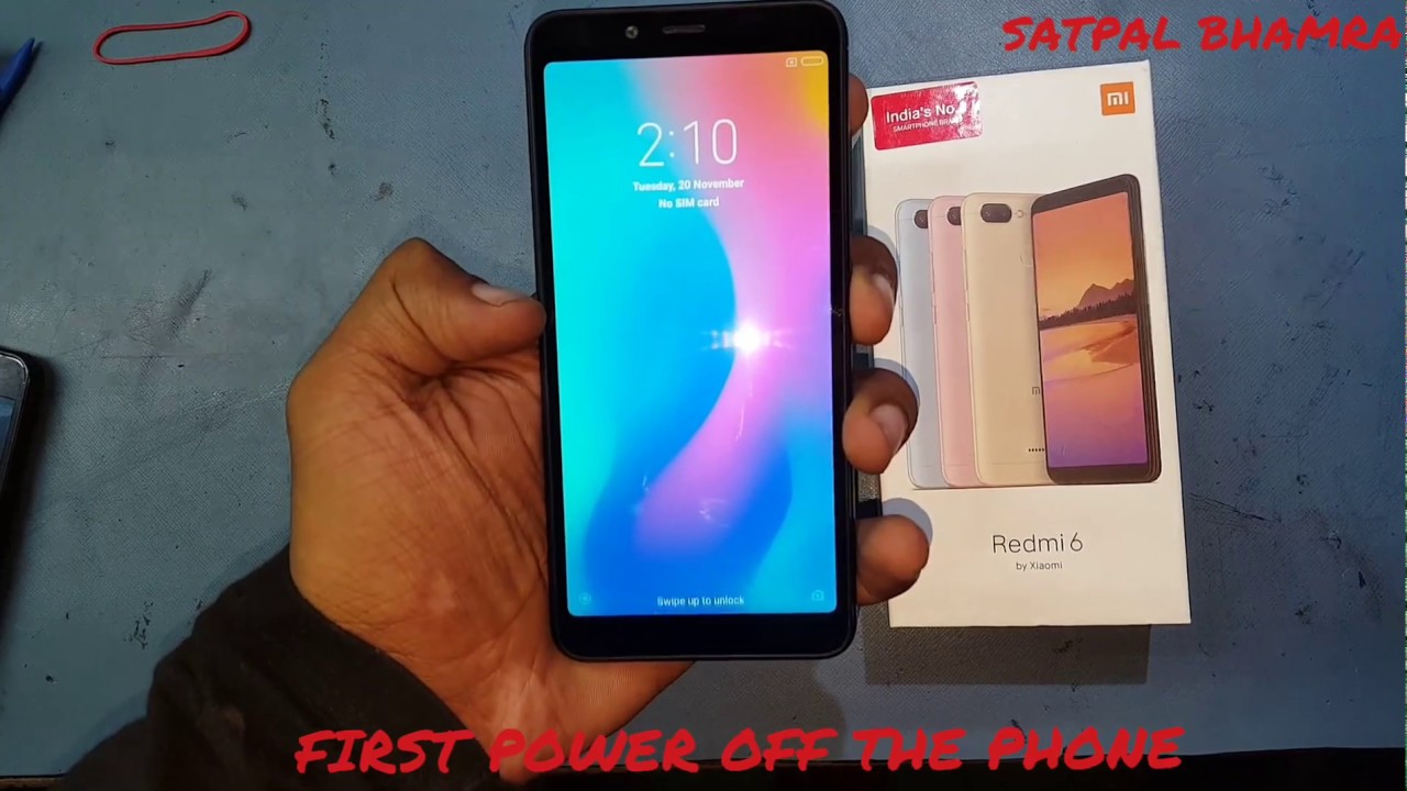 Xiaomi mi 6 ; How to Insert 2 Sim Card & SD card on MI Redmi 6 - YouTube