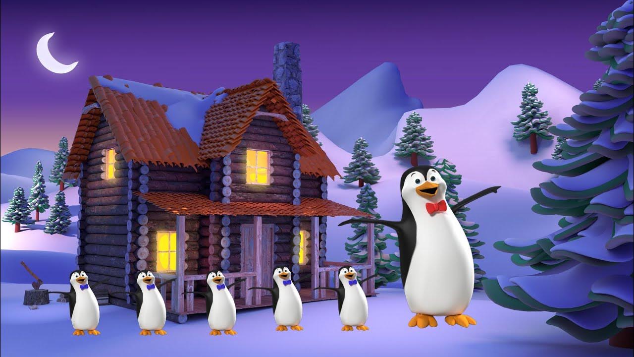 5 little Penguins Nursery Rhyme For Kids | Fun 3D Video - YouTube
