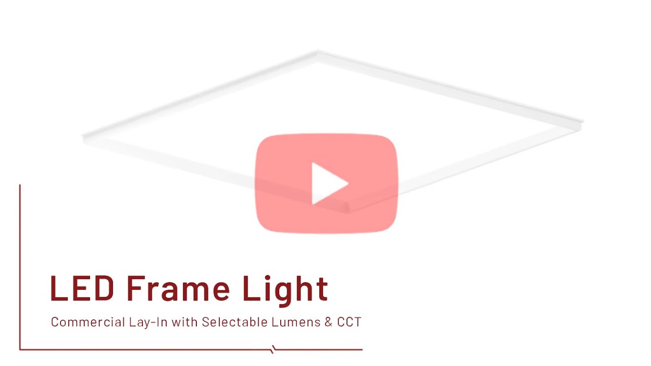 2'x2' Frame Light with Selectable Lumens & CCT - YouTube